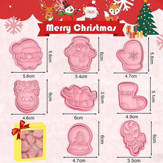 Koekjes Vormen – Uitsteekvormpjes - Cookie cutter – Cookie form – Set ...