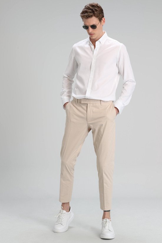 Sernat Smart Chino Broek Slim Fit Beige | bol