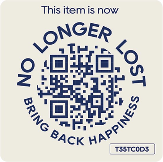 NoLongerLost Koffer Stickers (x2) - Slimme Sticker groot vierkant - Off ...