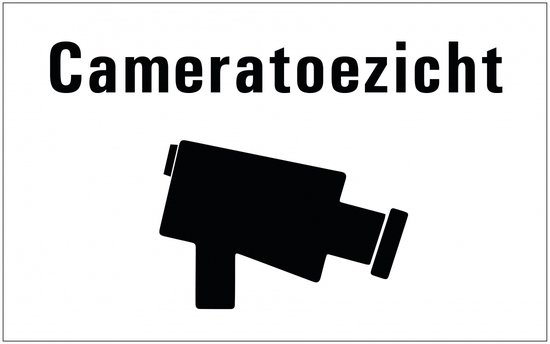 Cameratoezicht sticker 320 x 200 mm | bol