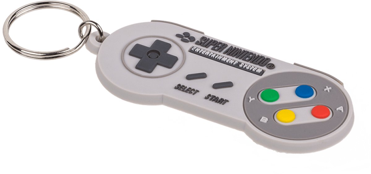 Sleutelhanger - Nintendo: SNES controller - rubber - metalen ring | bol.com
