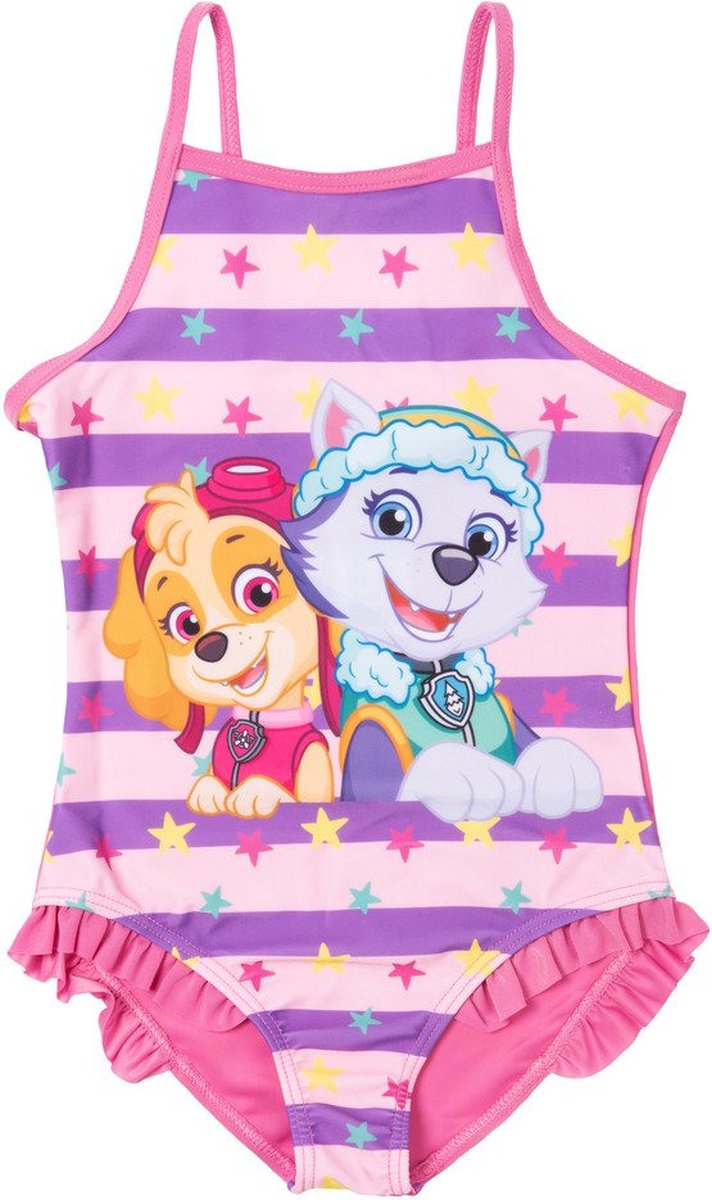 Paw Patrol Badpak Skye En Everest Roze Paars Maat 98 104 Bol