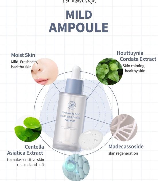 esfolio Hyaluronic Acid Houttuynia Cordata Ampoule - Korean skincare - huidverzorging... | bol