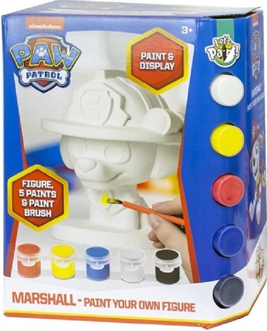 Paw Patrol Marshall figuur verven - 14 x 19 cm - Met verf - Inclusief ...