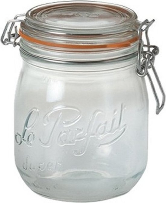 Weckpot/inmaakpot met klepdeksel 0.5 liter | bol.com