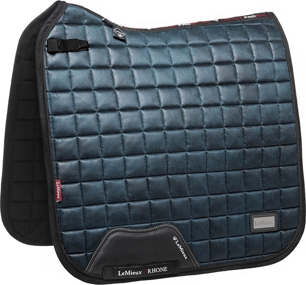 LeMieux Tapis de selle Rhone Dressage Square - taille Full - bleu pétrole | bol.com