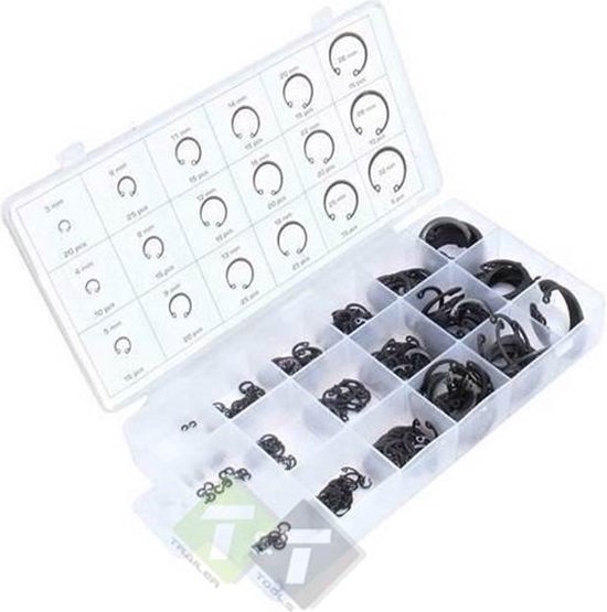 Borgring set - 300 dlg - Binnenwerks assortiment - Seegerring clips ...