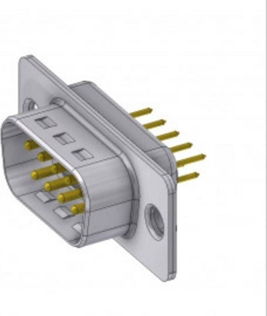 Deltron Connectors DT 09 PY/2 D-sub stekker 180 ° Aantal polen: 9 Solderen, Pinnen 1... | bol