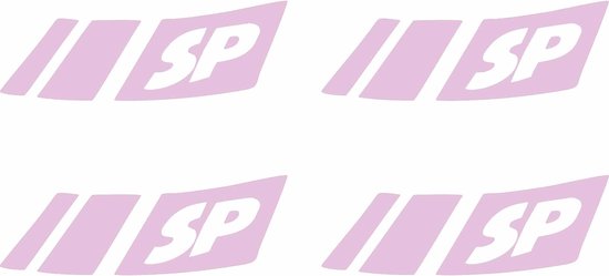Wielstickers Piaggio 'SP' - Roze - Scooter Stickers - Universeel ...