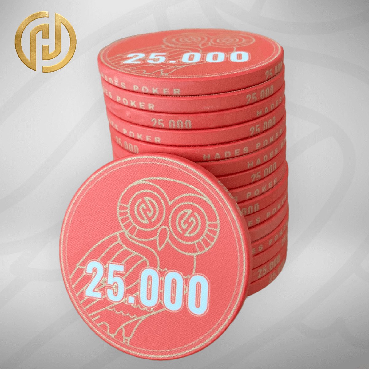 Hades MTT Deluxe Poker Chips 25.000 oranje (25 stuks) - pokerchips - pokerfiches -... | bol.com