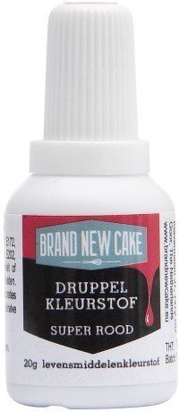 Brand New Cake Druppel Kleurstof Super Rood (20 gr) | bol.com