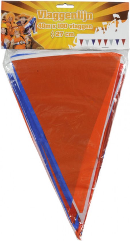 Vlaggenlijn Nederland 40 meter - 100 vlaggen - WK Special - Oranje ...