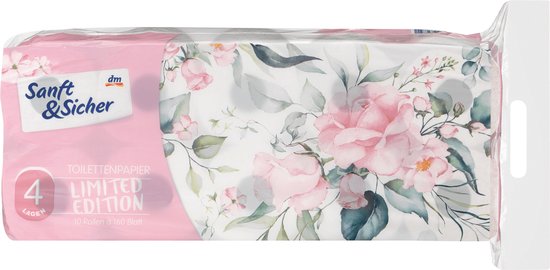 Sanft&Sicher Toiletpapier Design Edition 4-laags - 10x160 vellen, 10 ...