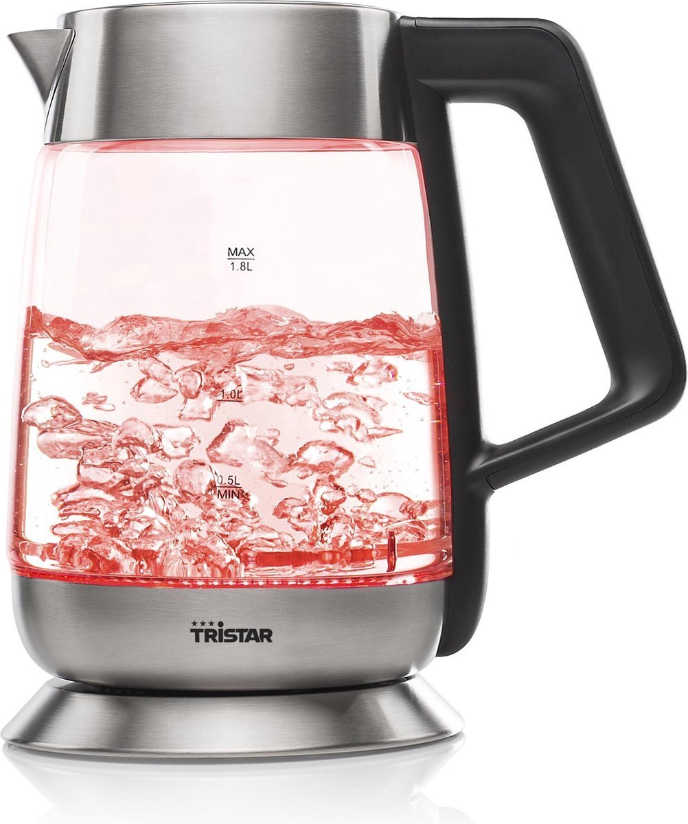 Glazen waterkoker- multi color- met LED verlichting- 1.8 liter- water ...