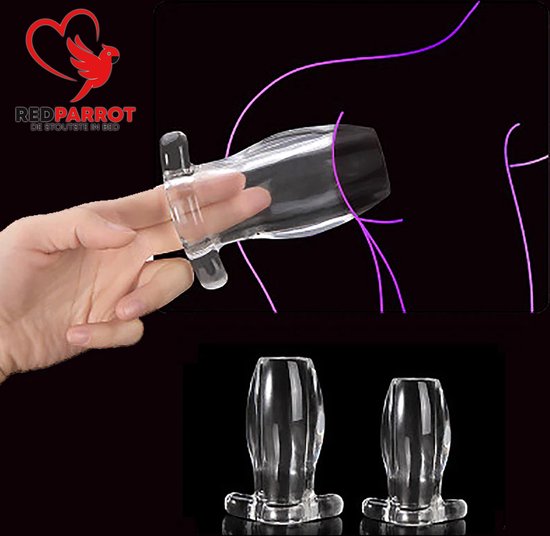 Holle buttplug PRO | Tunnel plug | Luxe uitvoering | Transparant | Siliconen | RedParrot | bol.com