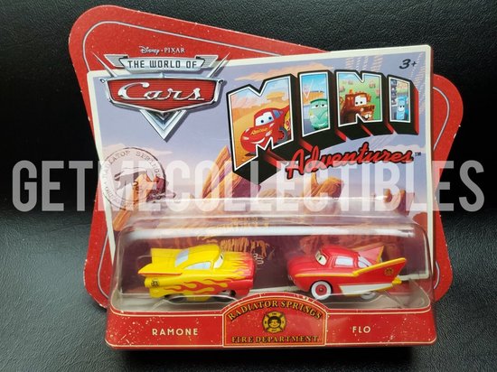 Disney Cars Mini Adventures Red Ramone Flo Fire Department | bol