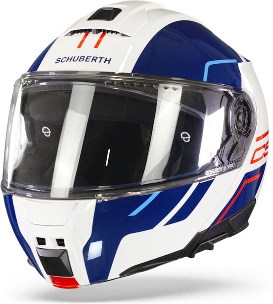 Schuberth C5 Master Wit Blauw Systeemhelm S | bol