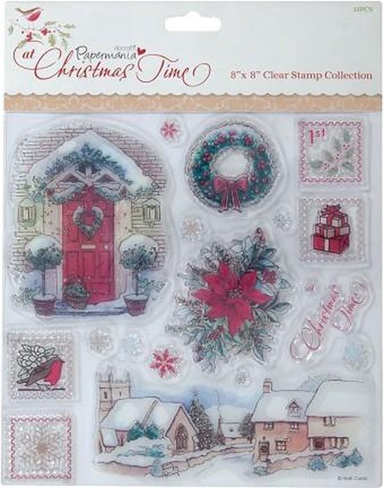 8X8 CLEAR STAMPS - At Christmas Time | bol