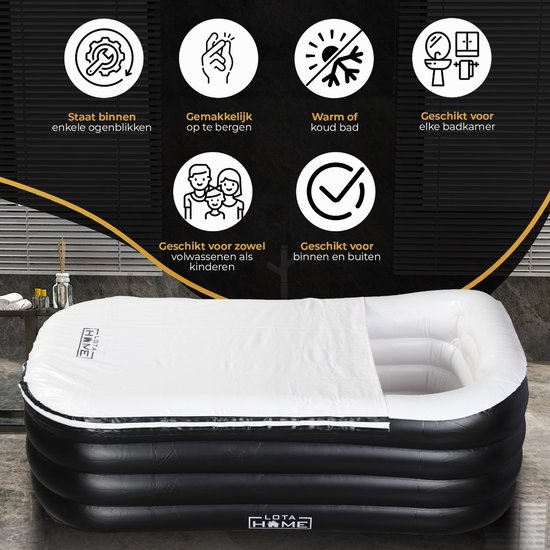 LotaHome - Opblaasbaar Ligbad - Opblaasbare Badkuip - Ijsbad - Bad ...