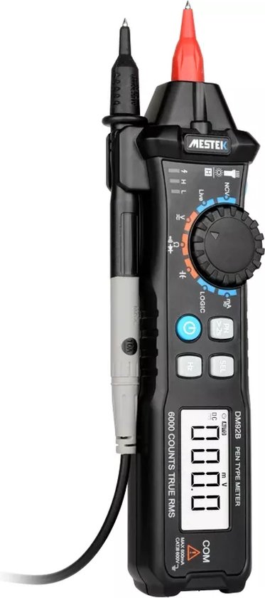 Mestek DM92B Professionele Multimeter - Stroommeter - Smal Design | bol.com