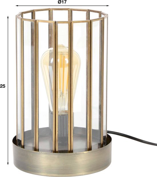 AnLi Style Tafellamp 1L artdeco cylinder | bol