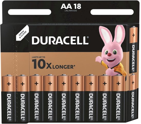 Alkalinebatterij DURACELL AA/LR6 18st | bol
