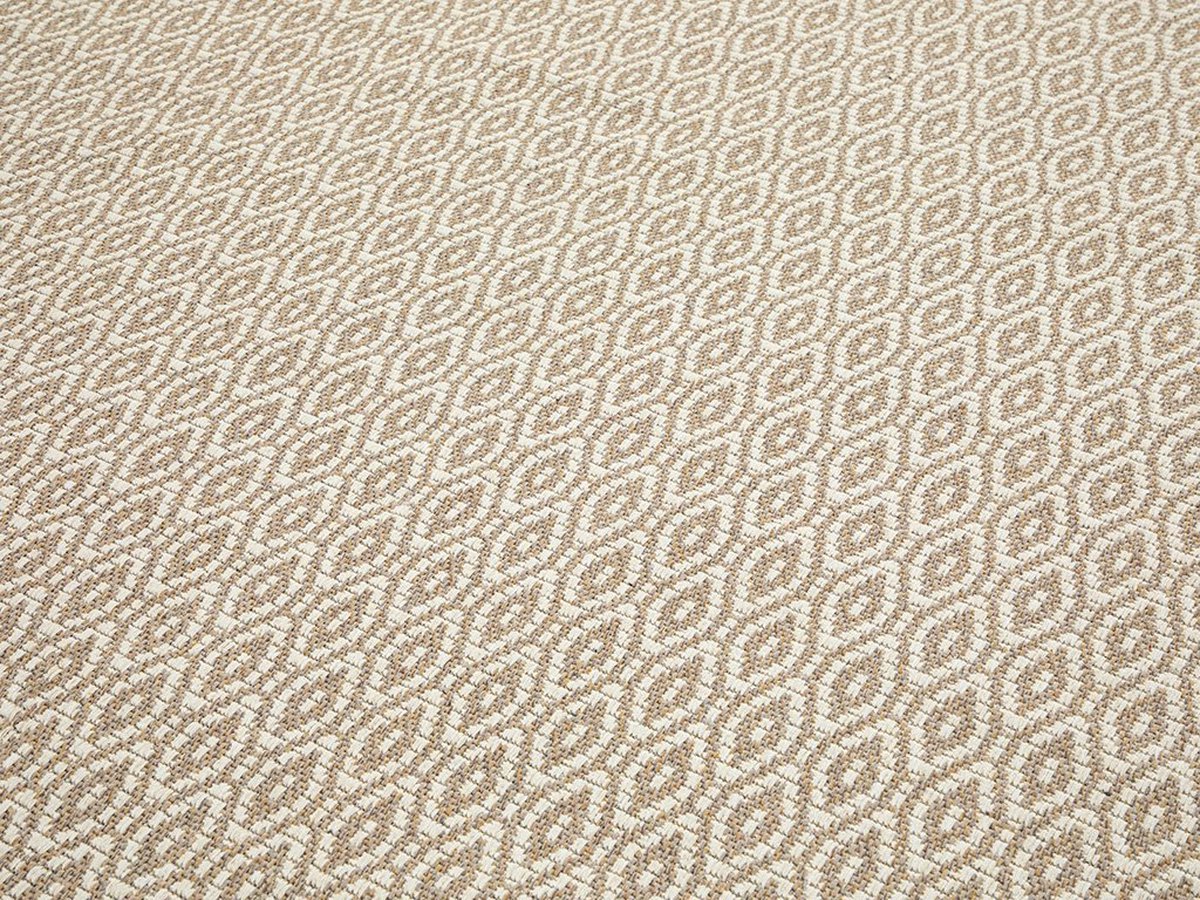 ENGLISH HOME Katoen Raster Geweven Tapijt Vloerkleed 112x180 cm Wit ...