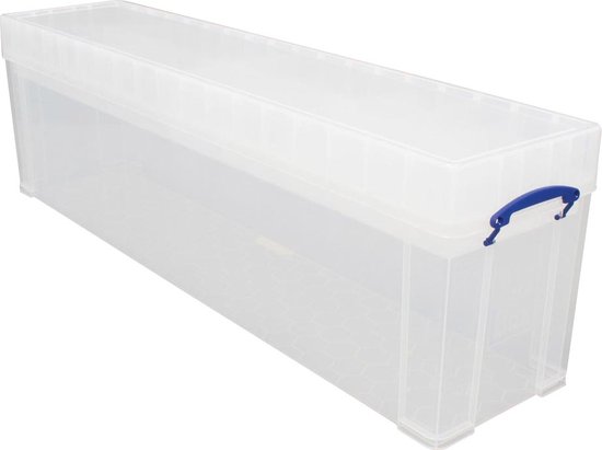 Really Useful Box 77 liter, transparant, per stuk verpakt in karton | bol