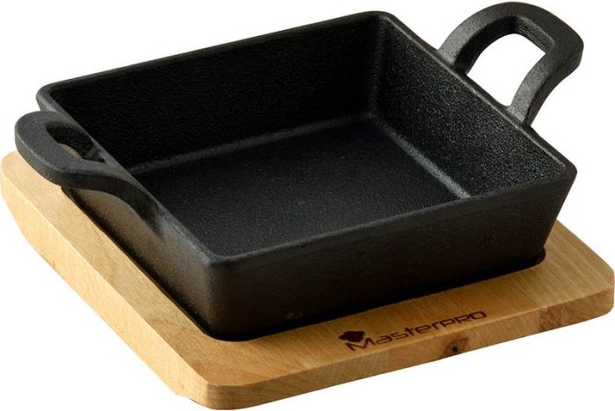 Mini casserole carrée de Luxe Oneiro - avec plateau de service - Fonte ...