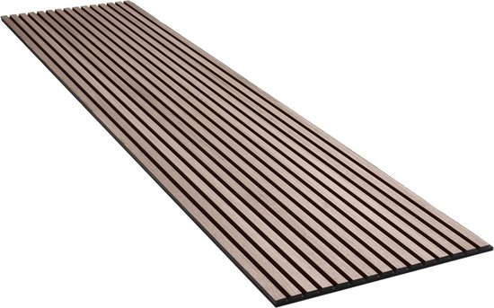 Akupanel walnoot akoestische wand panelen 280x60 met zwarte vilt | bol