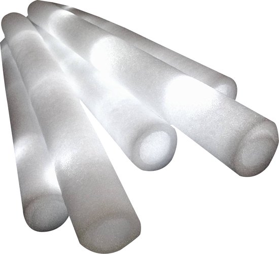 LED foam sticks - Lichtstaaf - Foam sticks - Wit - 12 stuk | bol.com