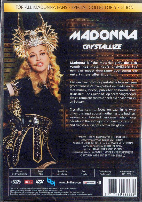 Madonna - Crystallize (DVD), Madonna | Muziek | bol