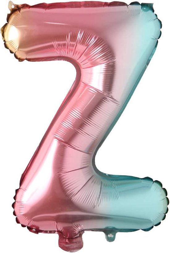 SemDeco - Letter Ballon - Regenboog - Letter Z - 40cm | bol.com