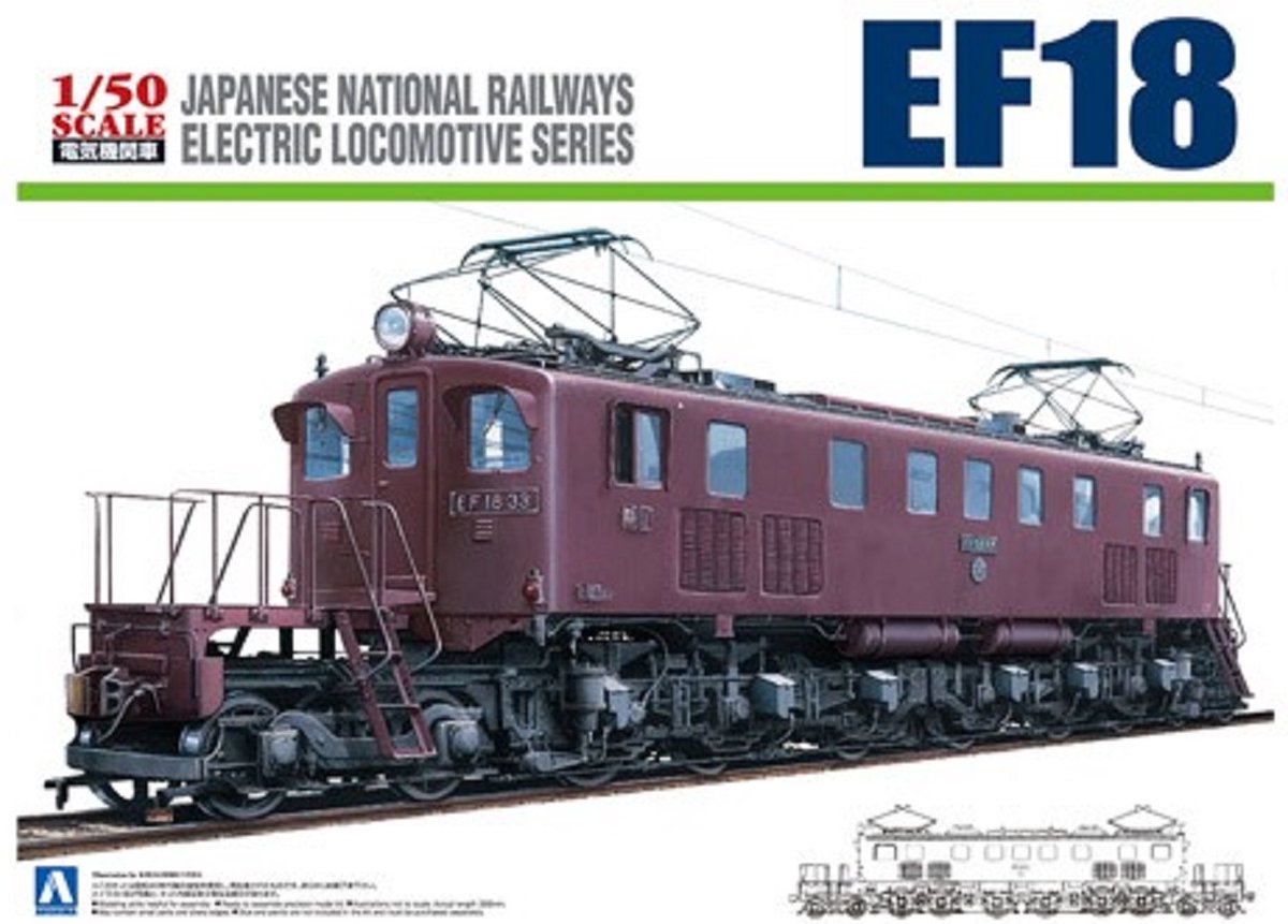 Aoshima 1:50 Electric Locomotives Ef18 | bol.com