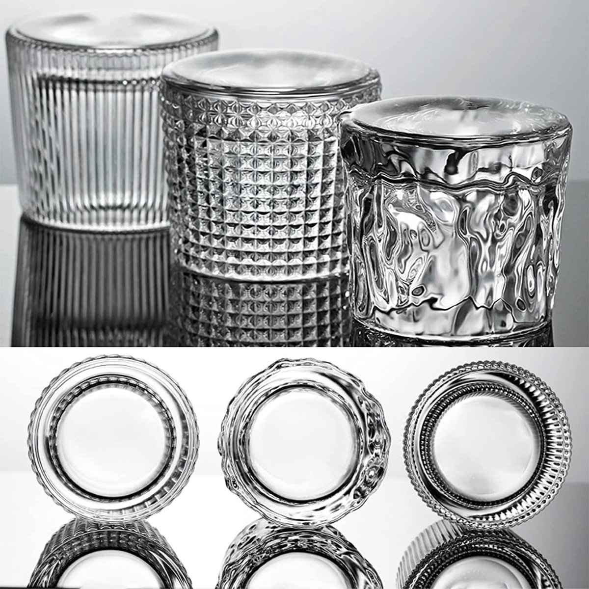 Premium Verres à whisky en Crystal à fond plat - Verres à Scotch de ...