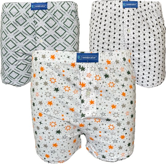 Embrator 3-pack mannen Boxershort Loose Fit katoen XL | bol