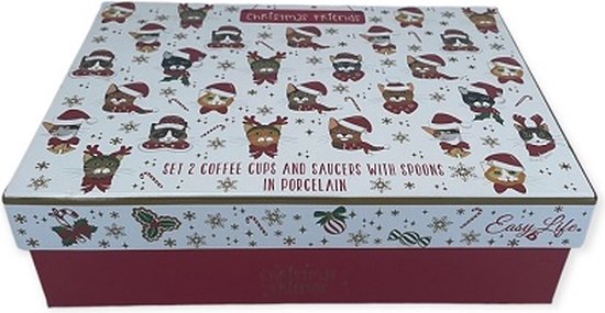 Easy Life Design - Geschenkset - Cadeauset - Kerst - Espressoset - 2 ...