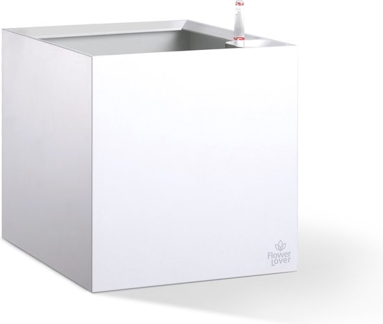 Cubico 27 × 27 × 27 cm - Design bloempot voor binnen met bewateringssysteem -... | bol.com