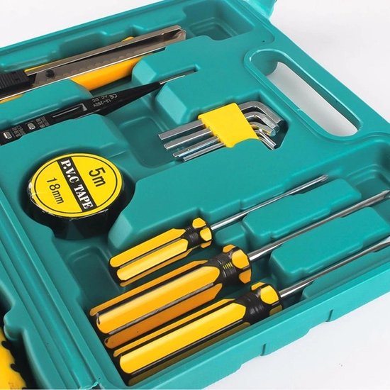 Gereedschap Set 16 Delig - Doe Het zelf Koffer - Gereedschap Kist | bol.com