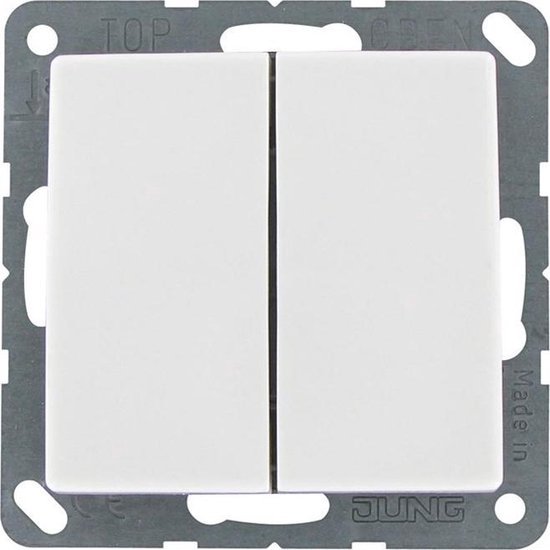 Jung A S500 – Serieschakelaar Inbouw (Wit) | bol
