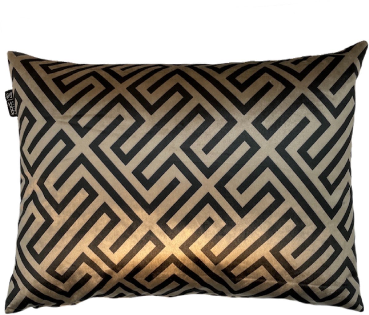 Zippi Design Gold & Black sierkussen set Luxury - kleur goud met zwart ...