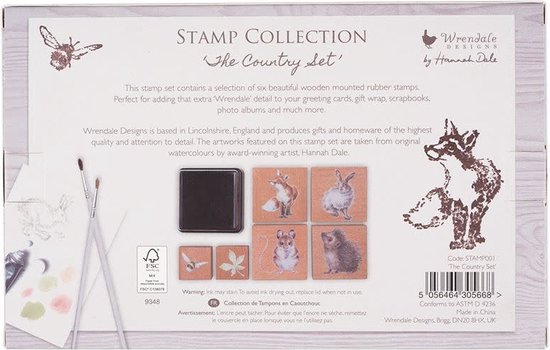 Stempelset - The Country Set - Wrendale Designs | bol