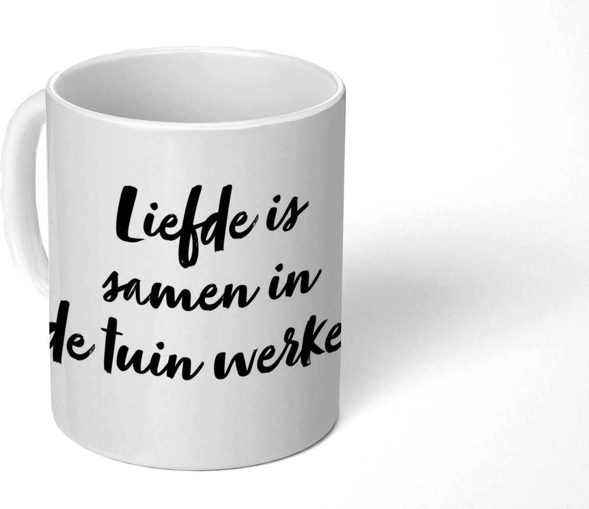 Mok - Koffiemok - Liefde is samen in de tuin werken - Tekst - Quotes ...