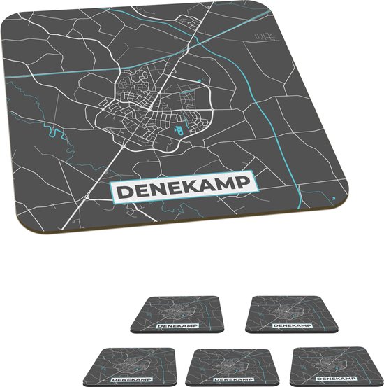 Onderzetters voor glazen - Denekamp - Kaart - Plattegrond - Stadskaart ...