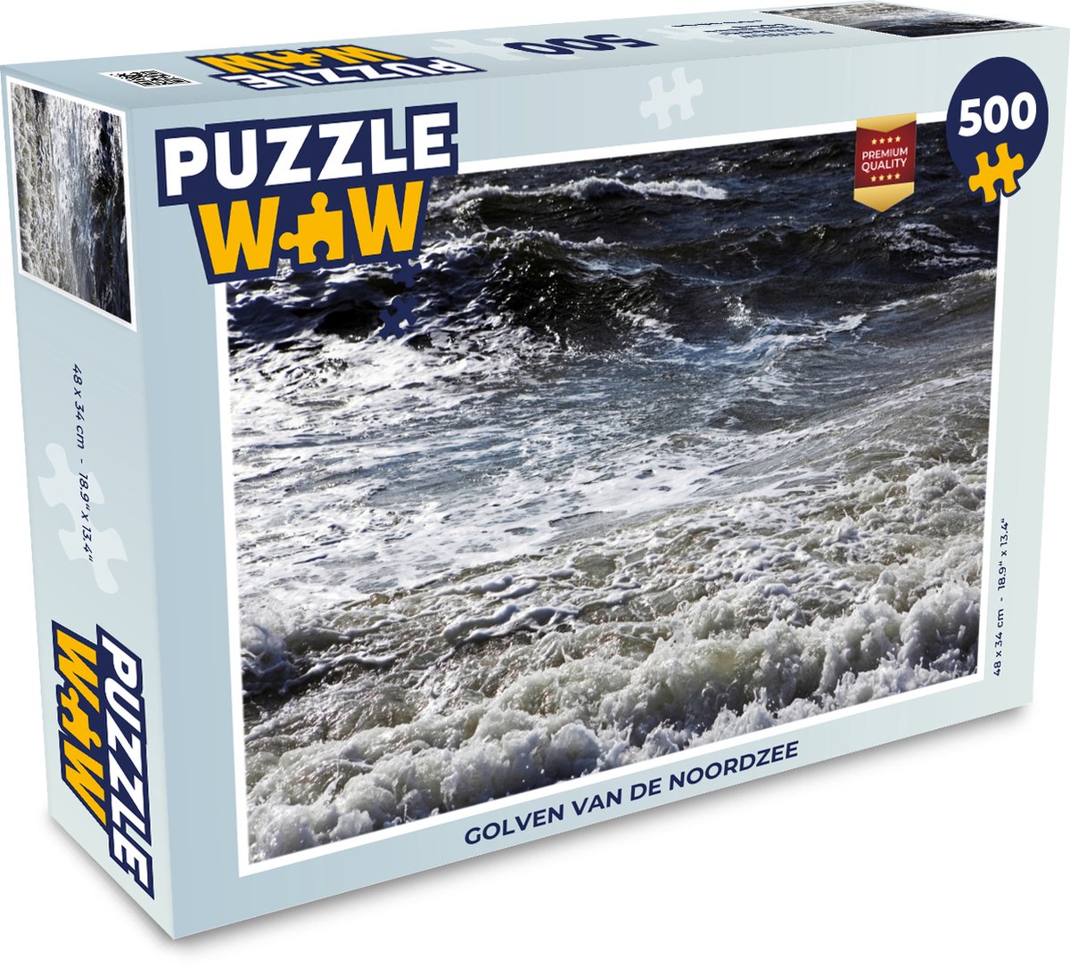 Puzzel Noordzee - Water - Golven - Legpuzzel - Puzzel 500 stukjes | bol.com