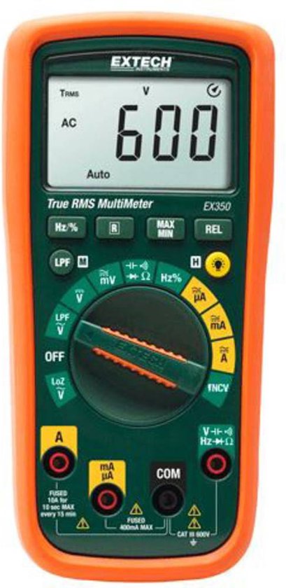Extech EX350 - multimeter -trms - CAT III 600V - contactloze ...