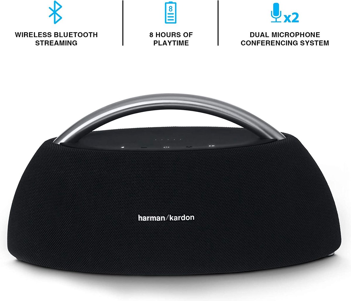 Harman Kardon Go + Play Portable ; Bluetooth luidspreker in het zwart ...