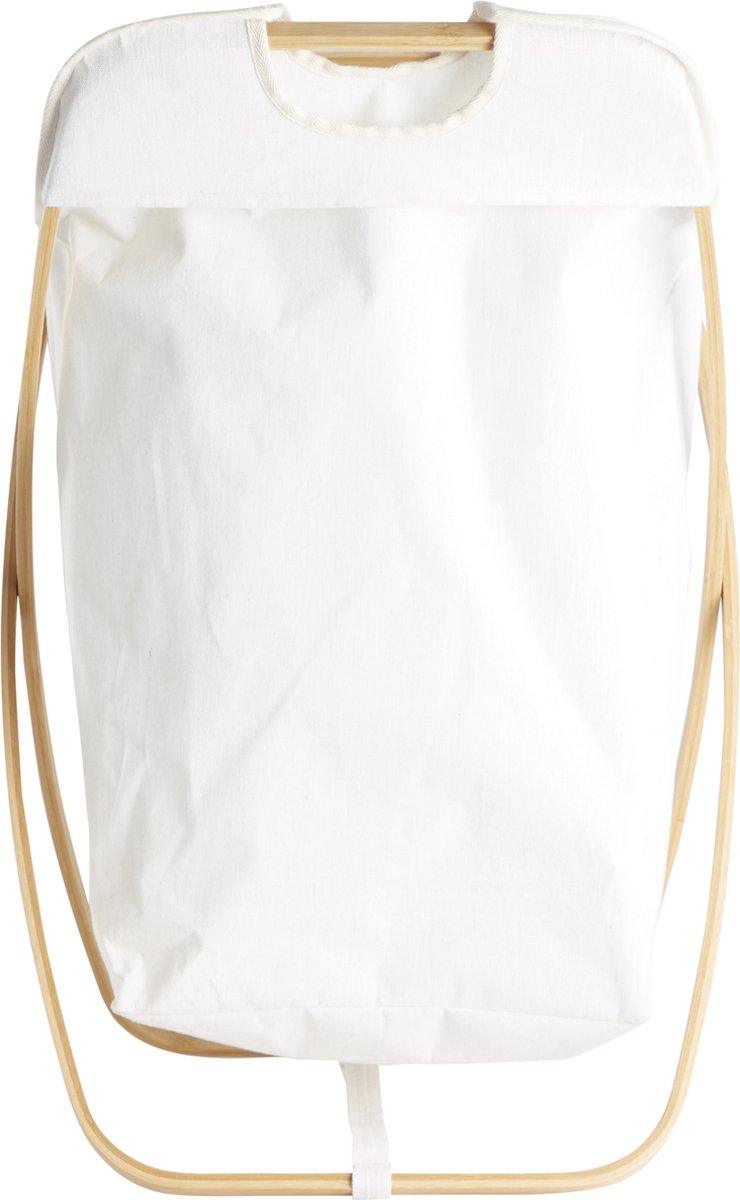 DAY Wasmand Bamboe - Met Onderstel - Uitneembare waszak - Bamboe ...