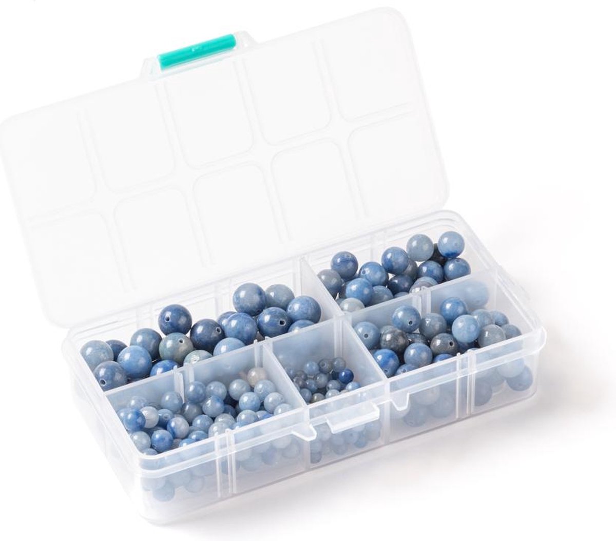 Blauwe aventurijn edelsteen kralen set 4,6,8 en 10 mm | bol.com