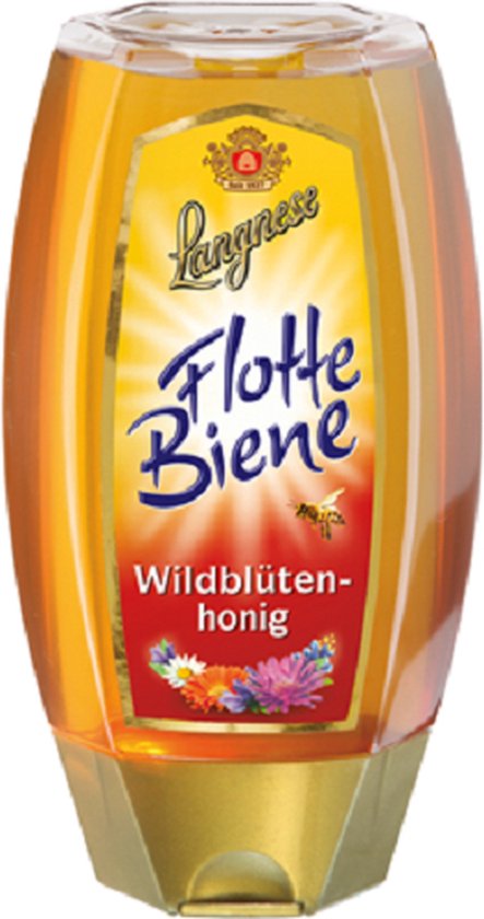 Langnese Fleet Bee Wild Blossom Honing in een vloeibare dispenser - 8 x ...